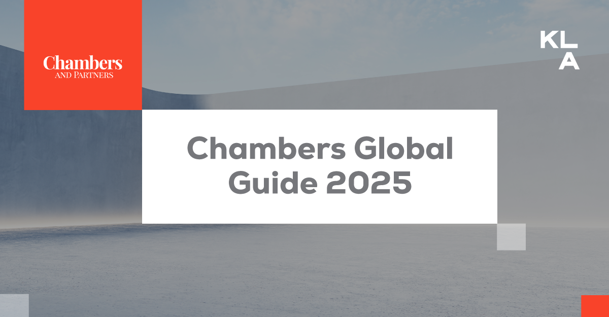 Chambers Global 2025: 4 áreas e 8 advogados do KLA